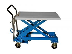 Southworth Products A-800 Dandy Manual Scissor Lift Cart, Foot Pump ...