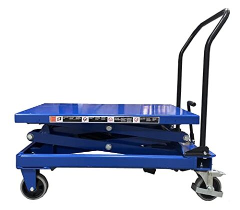 Premium Foot Release Double Scissor Lift Work Bench Table â 275 lbs ...